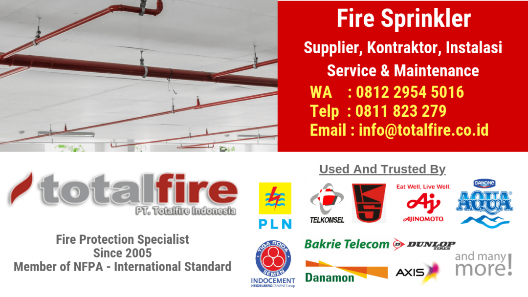 Jenis Dan Cara Kerja Sprinkler System - PT Totalfire Indonesia