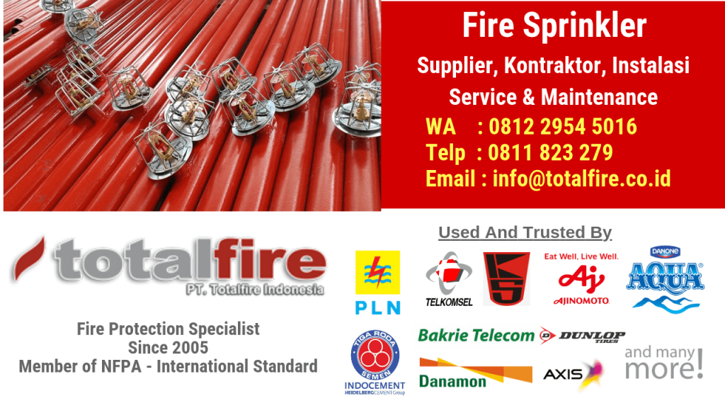 Jenis Dan Cara Kerja Sprinkler System - PT Totalfire Indonesia